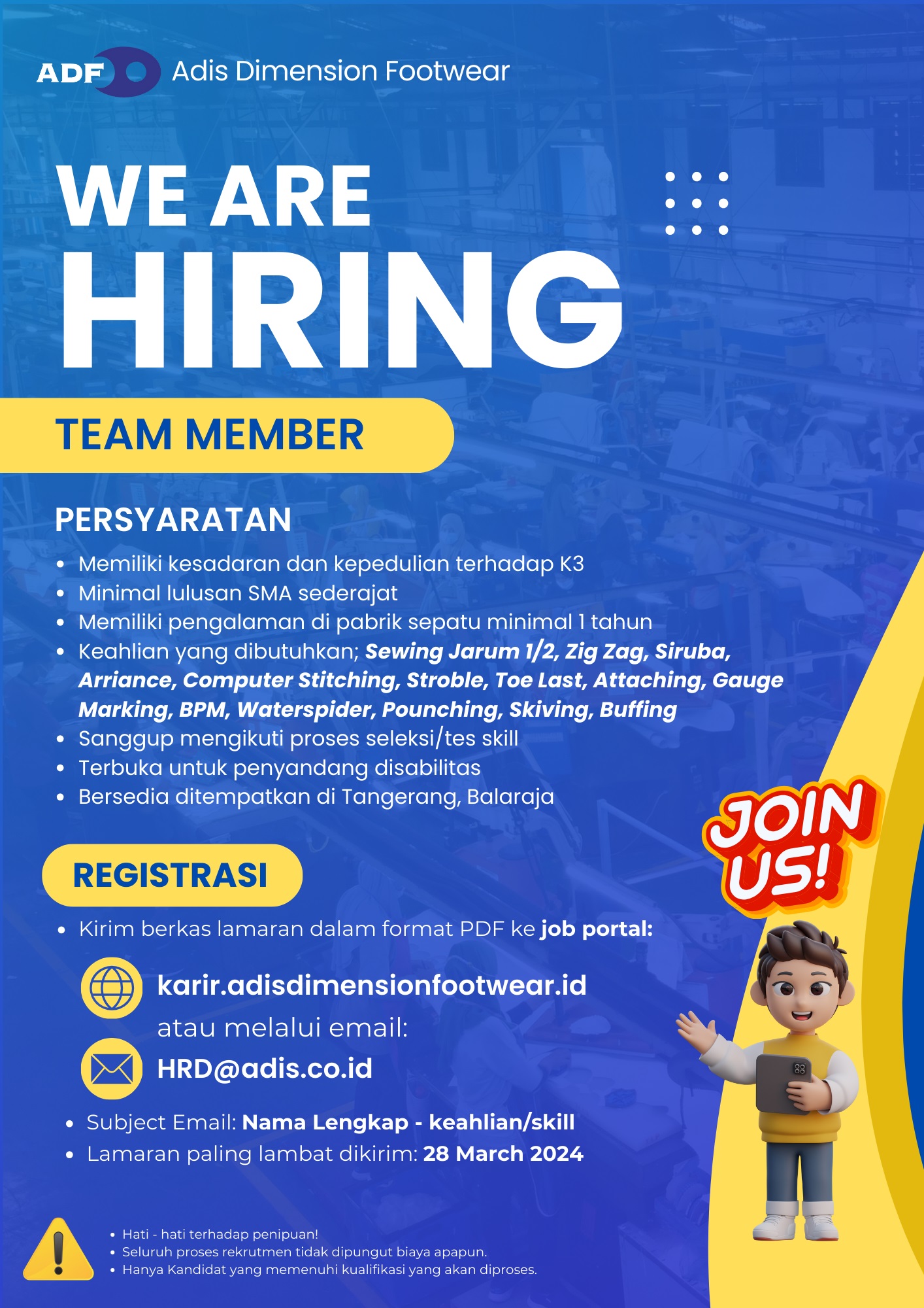 Karir Portal - PT. Adis Dimension Footwear